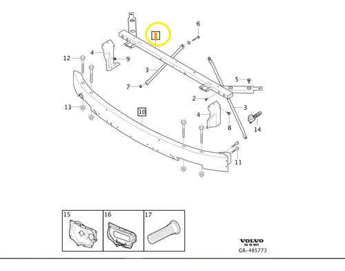Barra Painel Frontal Alma Radiador Volvo Xc60 T8 2019 A 2023 - MotorJan ...
