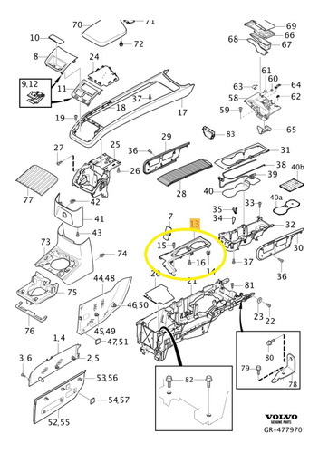Moldura Console Central Volvo Xc60 T8 2019 A 2023 Original – MotorJan Peças